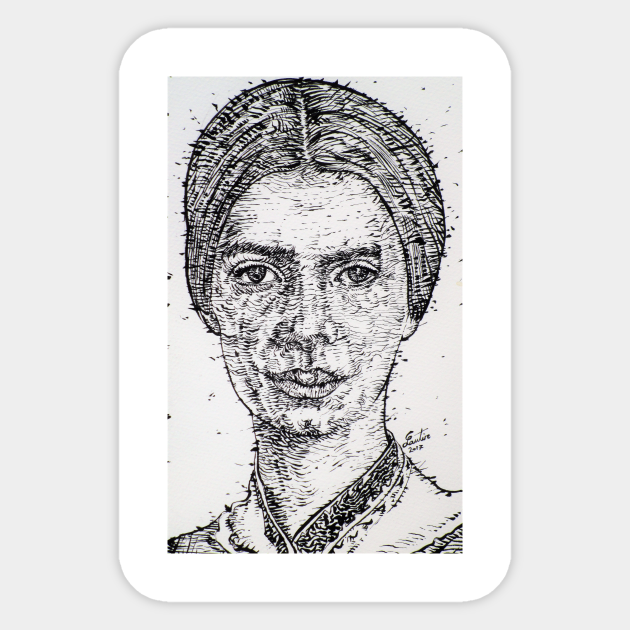 Emily Dickinson Ink Portrait Emily Dickinson Sticker Teepublic